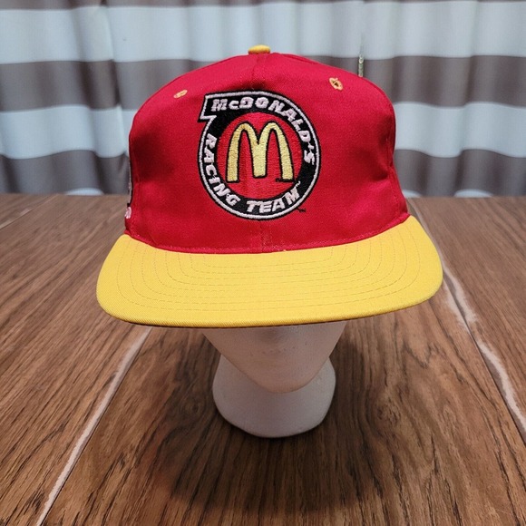 AJD | Accessories | Nascar Hat Cap Adult Red Mcdonalds Racing Bill ...